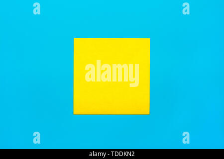 Reminder and combination concept- Close up one yellow empty square ...