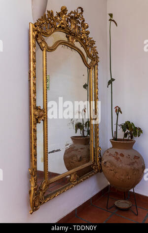Mirror damaged by moisture, damp in a hotel in Arequipa, Peru Stock ...