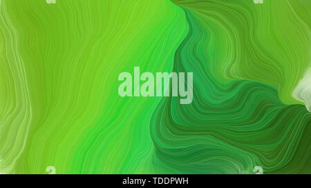 curved lines with moderate green, forest green and dark green colors ...