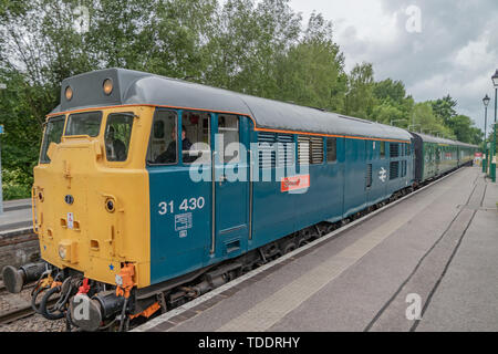 British Rail Class 31 diesel locomotive, preserved at the Midland ...