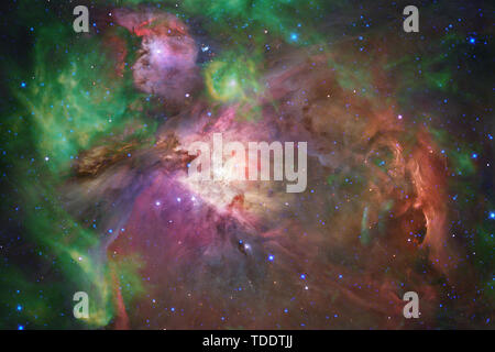 Awesome colorful nebula somewhere in endless universe. Elements of this ...