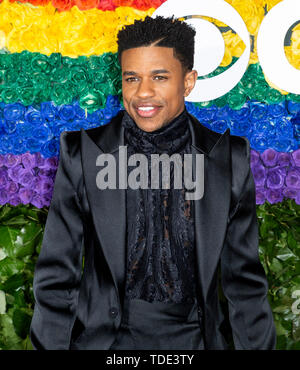 Jeremy Pope attends the Tony Awards at Radio City Hall in New York, NY ...