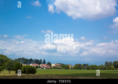 The pastoral scenery of the Pol River Plain, Italy Stock Photo - Alamy