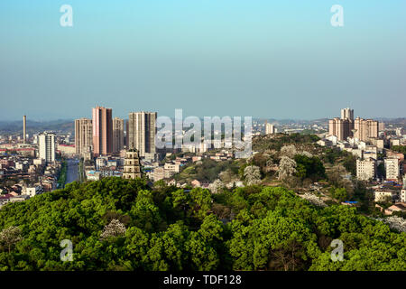 Panoramic view of Zijiang North Tower, Shaoyang City Stock Photo - Alamy