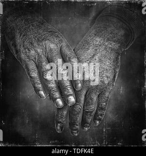 The laborer's hands Stock Photo - Alamy