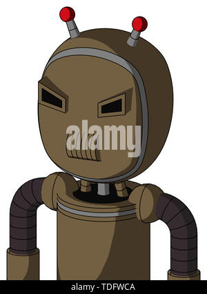 Portrait style cardboard automaton with bubble head and vent mouth and ...