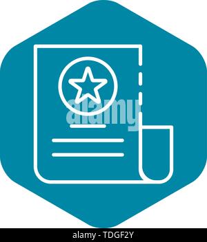 Paper vlog icon, outline style Stock Vector Image & Art - Alamy