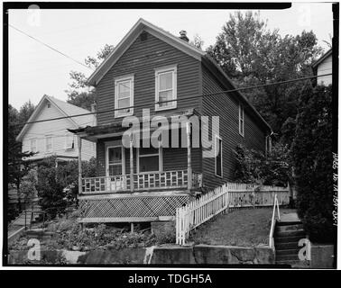 NORTHWEST FRONT AND SOUTHWEST SIDE. VIEW TO EAST. - Workingmen's Houses ...