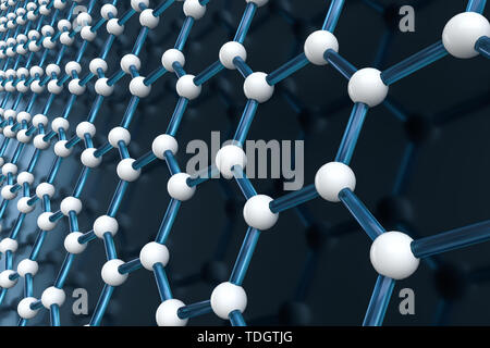 Hexagon arrangement structure, three-dimensional rendering Stock Photo ...