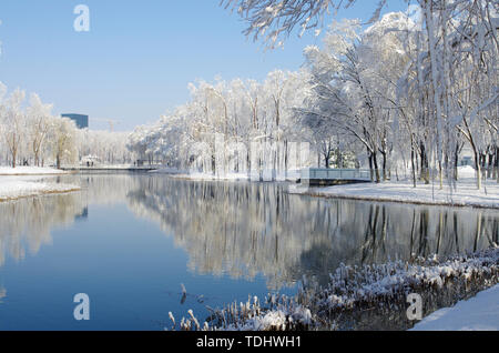 Beijing March 20, 2013 Heavy spring snow Stock Photo - Alamy