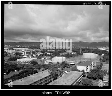 Aerial View of bulk fuel area in front of Logistics Support Group in ...