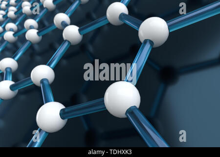 Hexagon arrangement structure, three-dimensional rendering Stock Photo ...