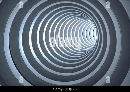 Three-dimensional rendering, luminous curve channel Stock Photo - Alamy