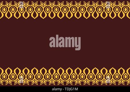 Golden Abstract Tribal Symbols on a Black Background Stock Vector Image ...