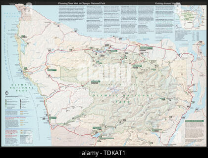 Relief map of Olympic National Park, Washington, USA Stock Photo - Alamy