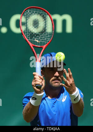 Halle, Germany. 17th June, 2019. Tennis: ATP-Tour singles, men, 1st ...