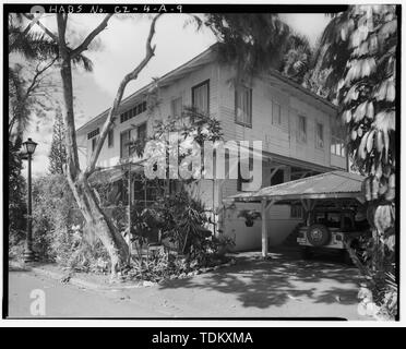 Oblique view of east and north sides, facing southwest. - Albrook Air ...