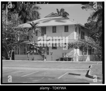 Oblique view of east and north sides, facing southwest. - Albrook Air ...