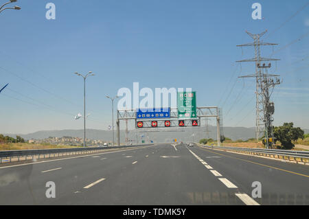 Highway 6, Toll road, Israel Stock Photo - Alamy