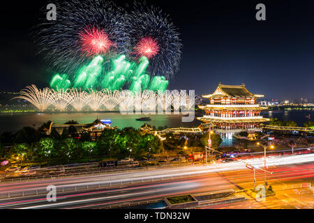 Changsha Orange Chau fireworks Stock Photo - Alamy