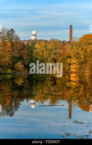 Teufelssee lake in the Grunewald forest has the “Teufelsfenn" nature ...