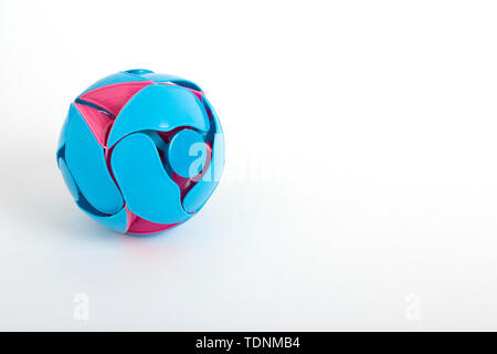 Plastic toy ball transformer blue and pink. Children's toy. Beautiful ...