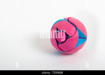 Plastic toy ball transformer blue and pink Stock Photo - Alamy
