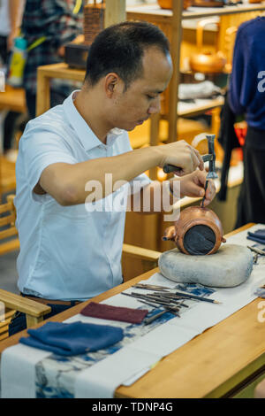 Tea set making process Stock Photo - Alamy