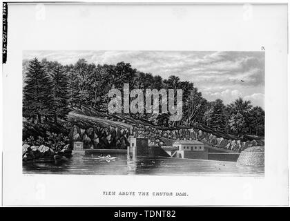 View above Croton Dam. The Croton aqueduct was built 1837-42 to supply ...