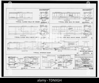 Photocopy of a 1942 architectural drawing titled- Detachment Barracks ...