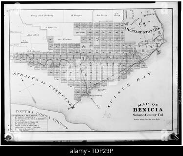 Photocopy of map (from Benicia Historical Society) Delineator unknown ...