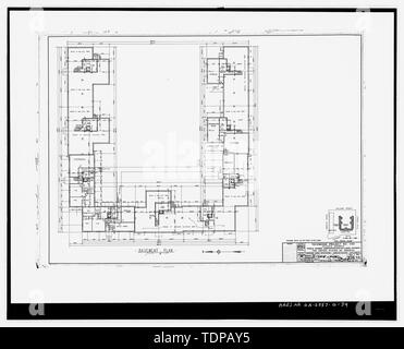 Photocopy of drawing (November 22, 1934 architectural drawing by Burge ...
