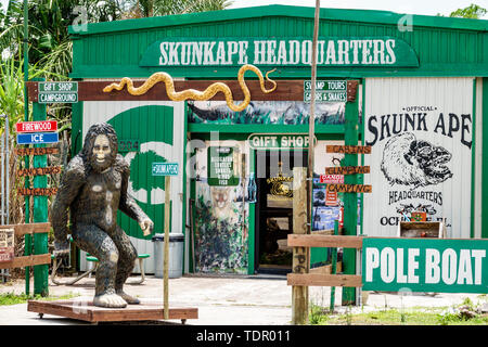 Florida,Ochopee,Everglades,Tamiami Trail,Skunkape Skunk Ape Research ...