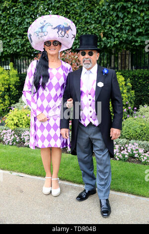 A racegoer during day one of Royal Ascot at Ascot Racecourse Berkshire ...