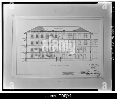 Architectural Drawing Cross section through double storey residential ...