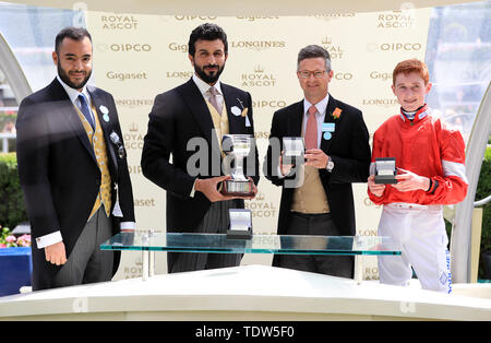 Jockey David Egan after The Albany Stakes on day four of Royal Ascot at ...