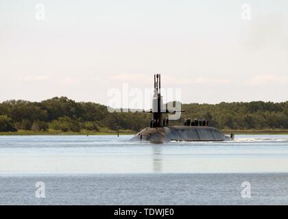 Kings Bay, United States. 18th June, 2019. The U.S. Navy Ohio-class ...