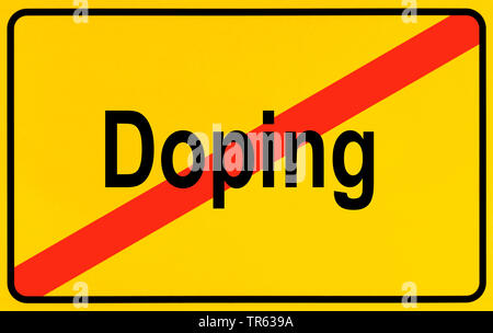 Sign of doping Stock Photo - Alamy