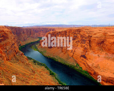 viewpoint Glenn Canyon Dam Overlook with view to Glen Canyon Dam, USA ...