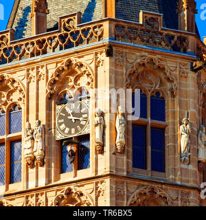 Cologne Old City Hall Clock Tower Cologne behind of hotel, Köln ...