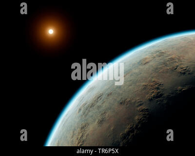 Solar system diagram in the space Stock Photo - Alamy