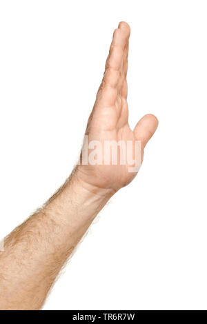 five fingers up high Stock Photo - Alamy