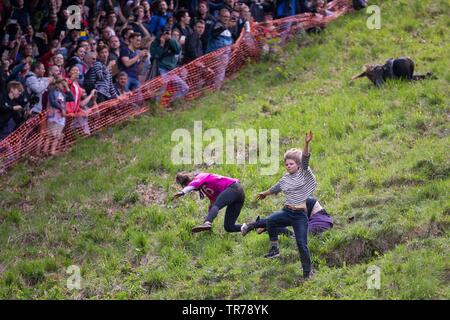 Winner of the women's race, Flo Early, 28, from Stroud, during the ...