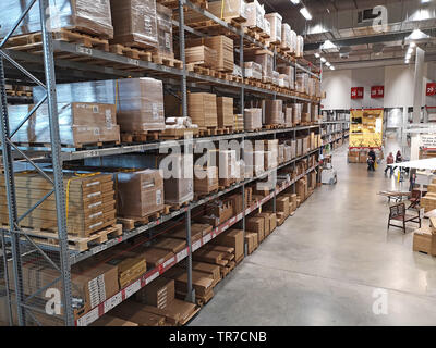 Flatpack self service area at Ikea furniture and home furnishings super ...