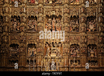 Main Altarpiece of the cathedral of Seville, Dancart or Danchart ...