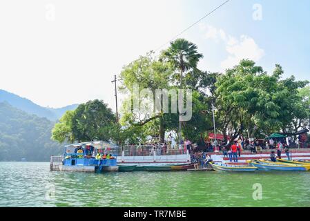 Barahi Hindu Temple, Phewa Lake, Pokhara, Nepal Stock Photo - Alamy