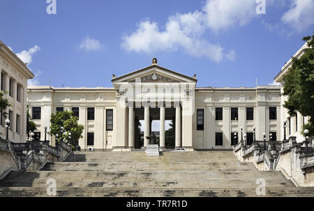 View portico, university, Havana, Cuba, building, structure ...