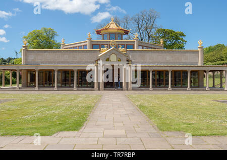 Manjushri Kadampa Meditation Centre, Buddhist temple, Conishead, near ...