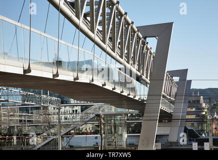 Akrobaten pedestrian bridge in Oslo, Norway Stock Photo - Alamy