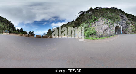 360° view of 360 HDR curvy road - Alamy